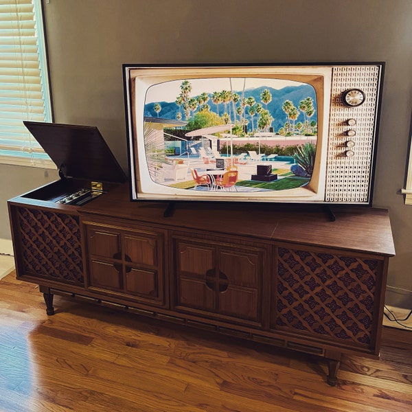 Vintage Samsung Frame TV Art for Smart Tv, Retro Pool Vintage TV Image ...