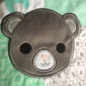 Bear Embroidery Design. Bear Applique Design. Bear Face Applique Design ...