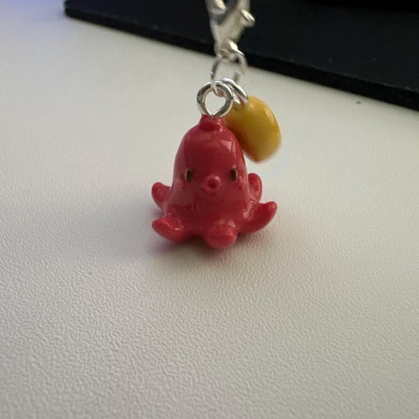 Japanese Bento Octopus Sausage and Egg Roll Charm || Handmade Polymer ...