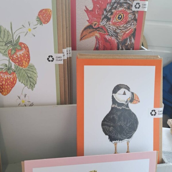 Eco Friendly Card Clasp Stickers / Low Tack Card Catch Labels ...