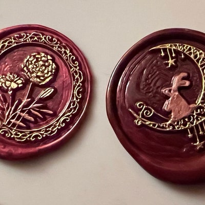 Moon and Rabbit Wax Seal Stamp /envelop Wax Seal Stamp/custom - Etsy