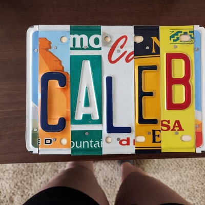 Personalized Boys Room Car Theme License Plate Name Art Sign, Boys Room ...
