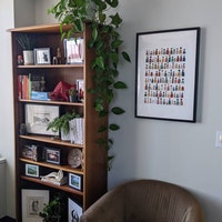 Pride Flag Minimalist Print LGBTQ Inclusive Pride Flag Color Bars ...