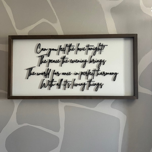3d Wood Framed Custom Song Lyrics Sign You Make It Easy Wedding Song ...