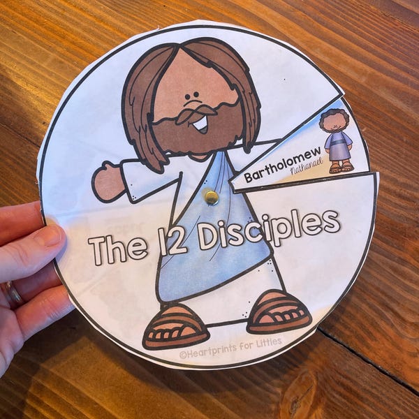 12 Disciples Wheel Craft, Bible Activity (digital Download) - Etsy