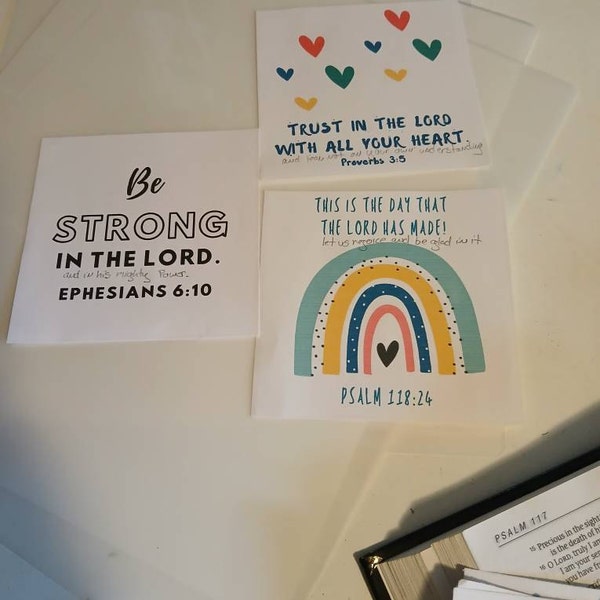 Kids Scripture Cards | Children's Bible Verse Memory Cards | Best ...