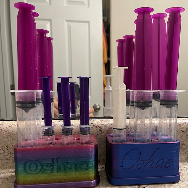 Custom Syringe Holder/drying Rack Made to Order. Customized With Your ...