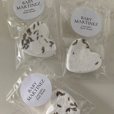 Personalized Lavender Bath Bomb Favors, Baby Shower Favors, Bridal ...