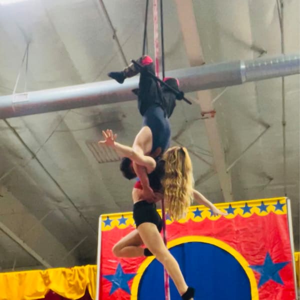 Aerial Trapeze DUO Static, Dance Trapeze Black/white/red, Aerial ...