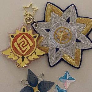 Kazuha Vision Keychain Anemo Genshin Impact Venti Xiao Aether Heizou - Etsy