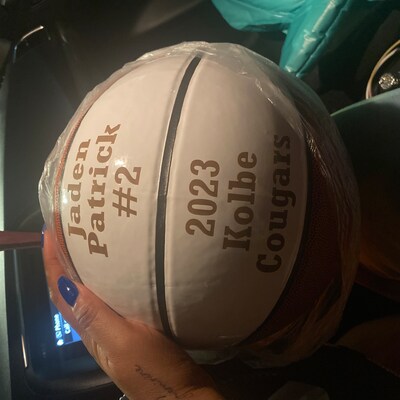Personalized Basketball, Ring Bearer Gift, Engraved Basketball, Full ...