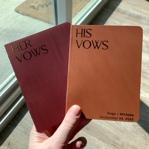 Vow Books Perfect for Your Wedding or Vow Renewal Boho | Etsy