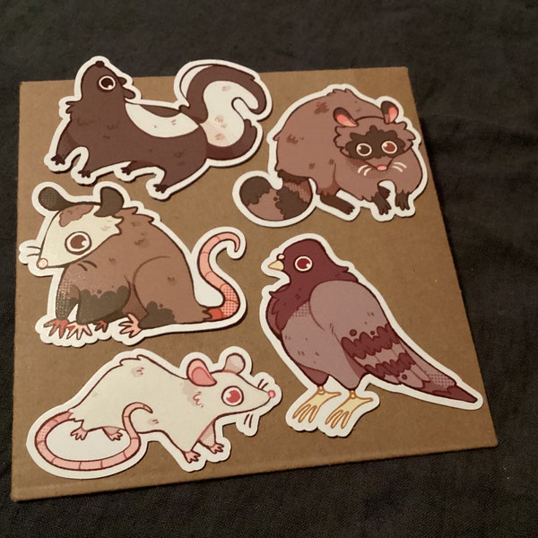 Pretty Pests Sticker Series - Cute Waterproof Vinyl Stickers - Etsy