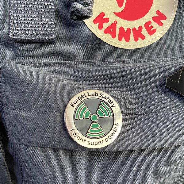 Science Enamel Pin - Glow in the Dark - Forget Lab Safety I Want Super ...
