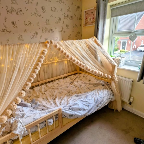 Camel Canopy, Tulle Bed Canopy, Bed Baldachin, Montessori Bed, Canopy ...