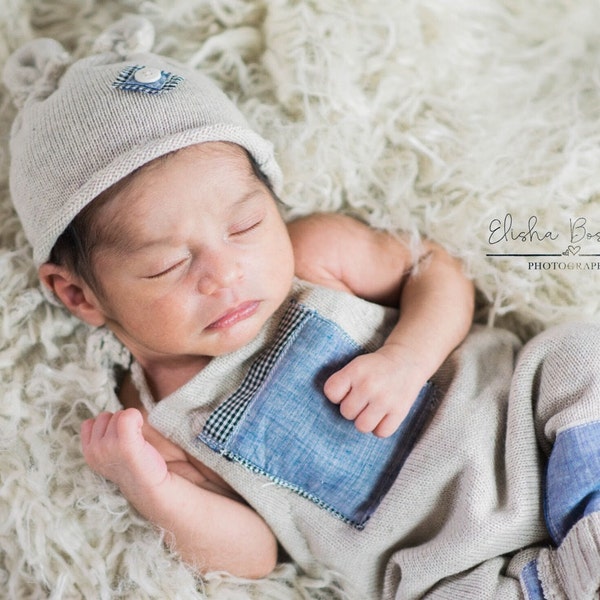 SALE Newborn Boy Set,newborn Boy Photo Props, Newborn Boy Hat , Newborn ...