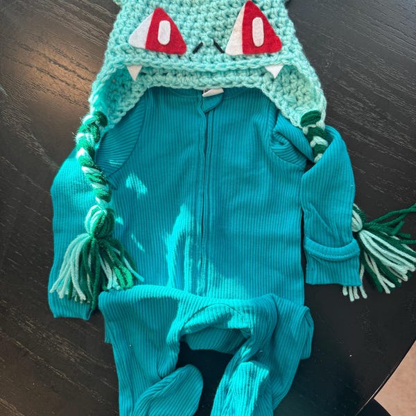 Crochet Bulbasaur Beanie/hat - Etsy
