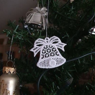 FSL Mini Christmas Ornament Free Standing Lace Machine Embroidery ...