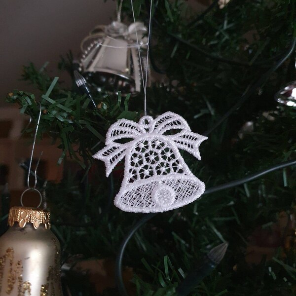 FSL Mini Christmas Ornament Free Standing Lace Machine Embroidery ...