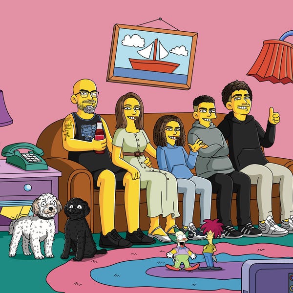 Simpsons Family Custom Portrait - Christmas Gifts for Him - Christmas ...