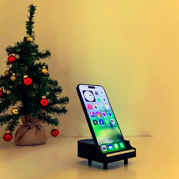 PIANO Phone Stand. Personalised Piano Phone Holder - Small Gifts ...
