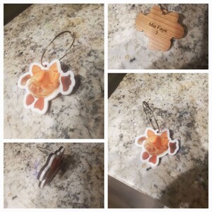 Custom Kids Drawing Keychain Key Ring Children Art - Etsy