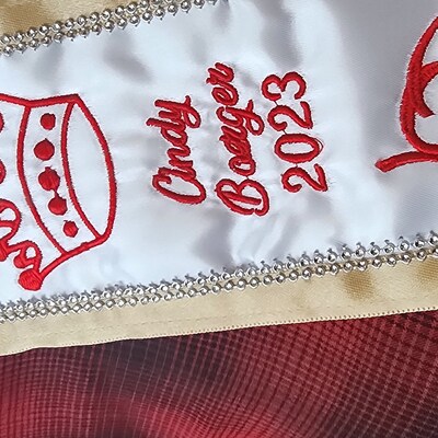 Customized Embroidery Lace Sash Custom Lace Sash Lace Sash Customize ...