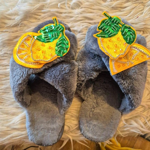 3 Pieces Lemon Embroidered Iron on Appliques Patch,lemons Iron on Patch ...