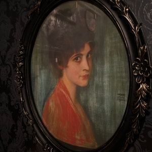 Decadent Young Woman. After the Dance, Ramon Casas, High Quality Art ...