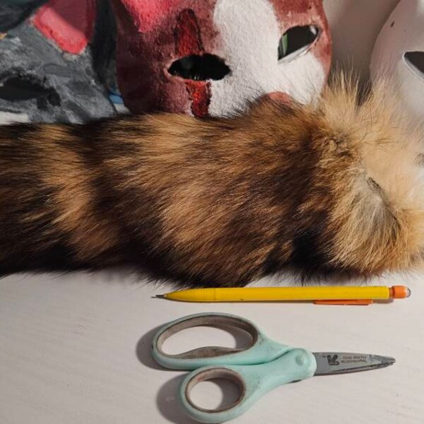 Red Fox Tails With Keychain Option - Etsy