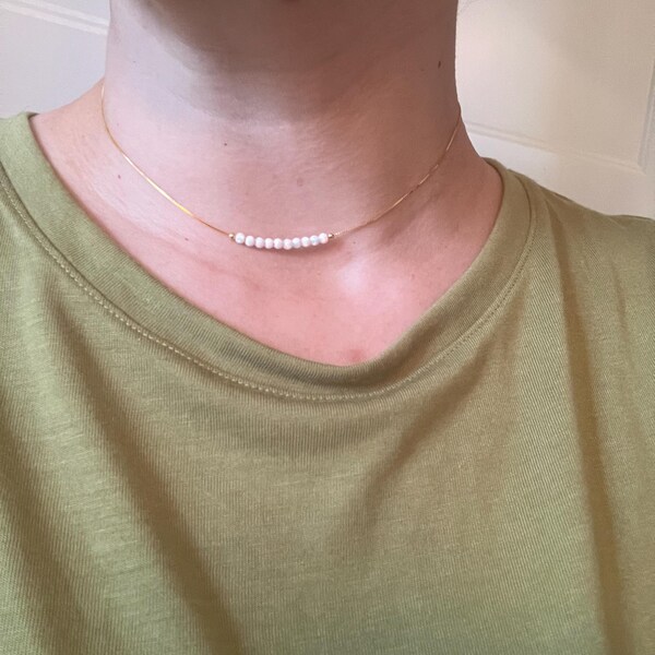 Dainty Jade Necklace, Jade Choker, Jade Pendant Necklace, Green Jade ...