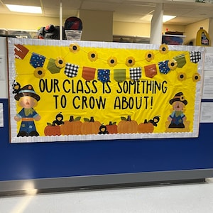 Scarecrow Pumpkin Patch Autumn Fall Bulletin Board Kit - Etsy