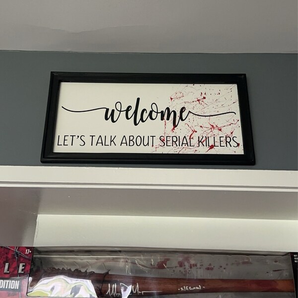 Serial Killer Welcome Sign - Etsy