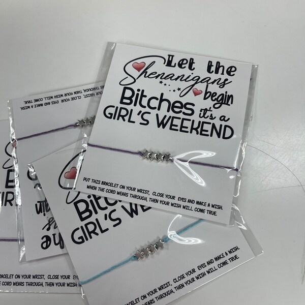 Shenanigans Girls Getaway Gift; Girls Trip; Custom Girls Weekend; Wish ...