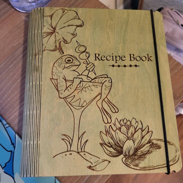 Handwritten Recipe Cookbook, Personalized Wooden Recipe Book, Binder ...