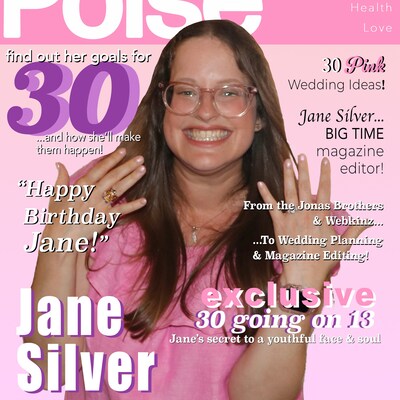 13 Going on 30 Custom Poise Magazine Cover - Etsy