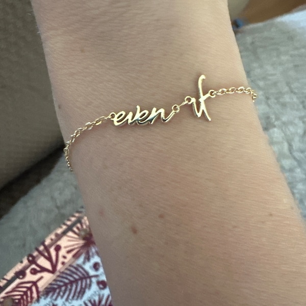 Multiple Name Bracelet, Two Name Bacelet, Personalized Bracelet for ...