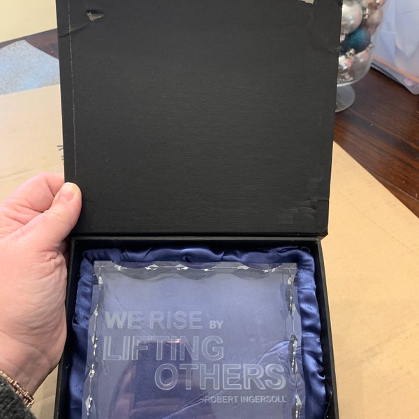 Laser Engraved Crystal Block With Photo, Etched Glass With Picture ...