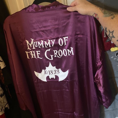 Future Mrs. Bride Gothic Bat Robe, Maid of Honor Robe, Goth Bridal ...