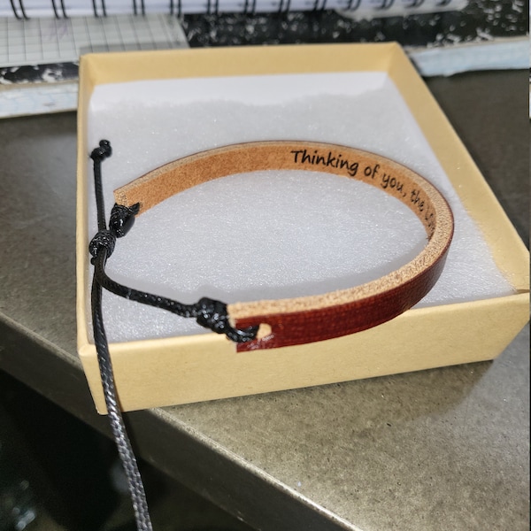 Hidden Message Bracelet for Men Personalized Leather Cuff Wedding Gift ...