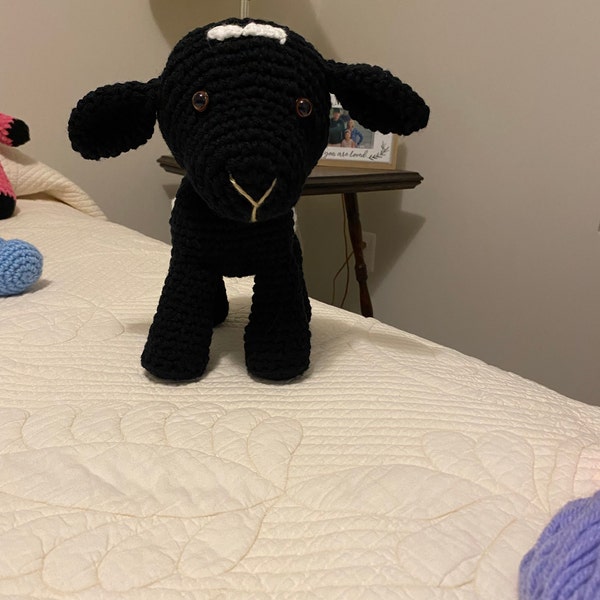 Crochet Pattern Goat, Amigurumi Stuffed Goat Pattern, Farm Animals ...