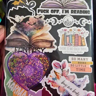 I Like Dark Romance, Tbr Cart, Water Bottle Sticker, Kindle, Large ...