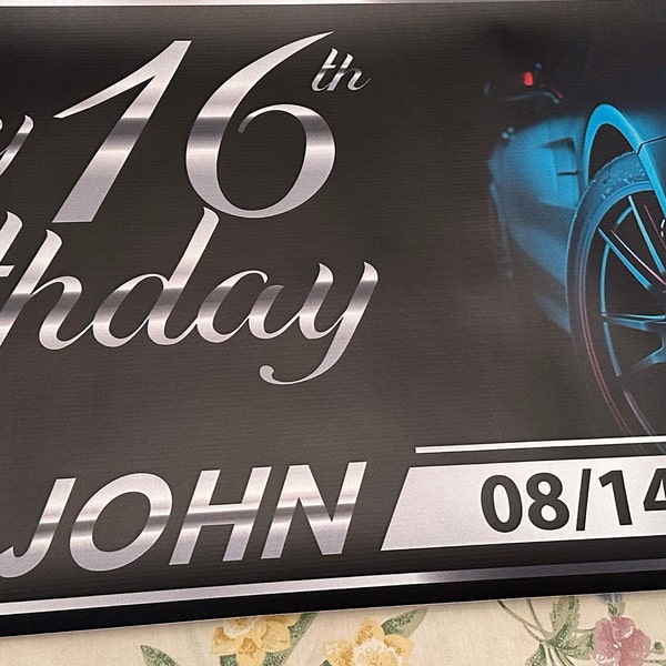 Personalized Birthday Banner Personalized Happy Birthday Banner 40th ...