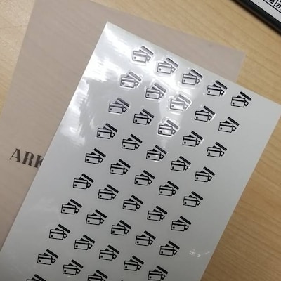 50 Mini Credit Card Stickers Bill Pay Stickers Payment Due Stickers - Etsy