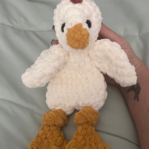 MINI Chickie Chicken Knotted Lovey Crochet Chicken PATTERN - Etsy