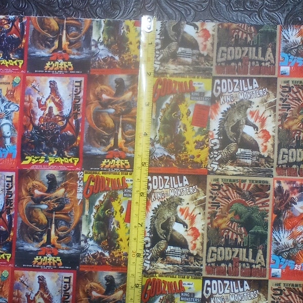 Godzilla Remnants | 100% Cotton Fabric - Etsy