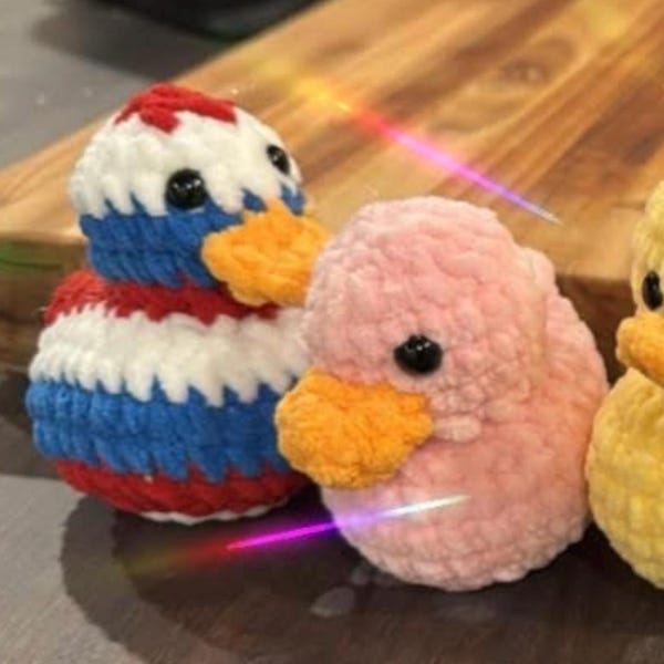 Rubber Ducky No Sew Crochet Pattern, Duck Crochet Pattern, No Sew ...