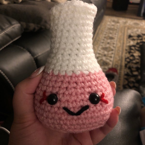 Crochet Erlenmeyer Flask, Amigurumi Chemistry Flask, Crochet Lab ...