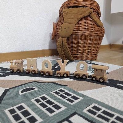 Wood Train, Signature, Letter Train New - Etsy