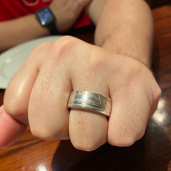 Morgan Silver Dollar Coin Ring - Etsy